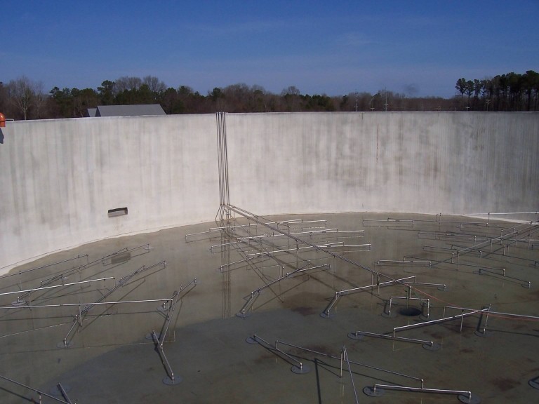 120 diameter WWTP sludge tank - Wastewater Treatment Mixing Solutions
