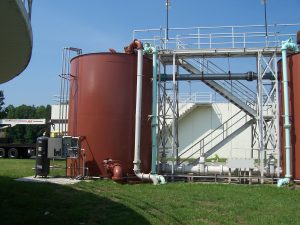 sludge tank - large bubble compressed air mixing pulsair systems ...